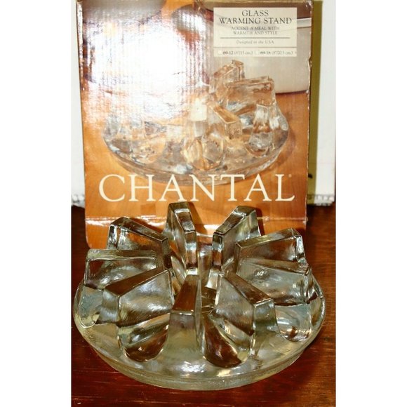 Chantal | Kitchen | Chantal Glass Warming Stand Heavy Accent A Meal ...